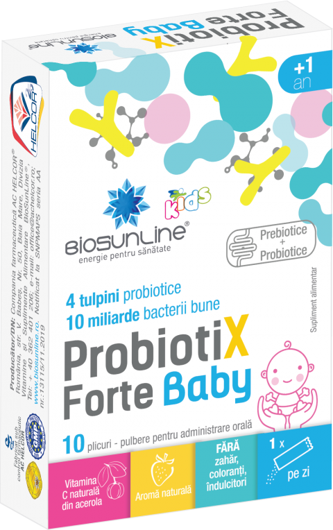 Probiotix Forte Baby – probiotic pentru copii + 1 an - AC HELCOR